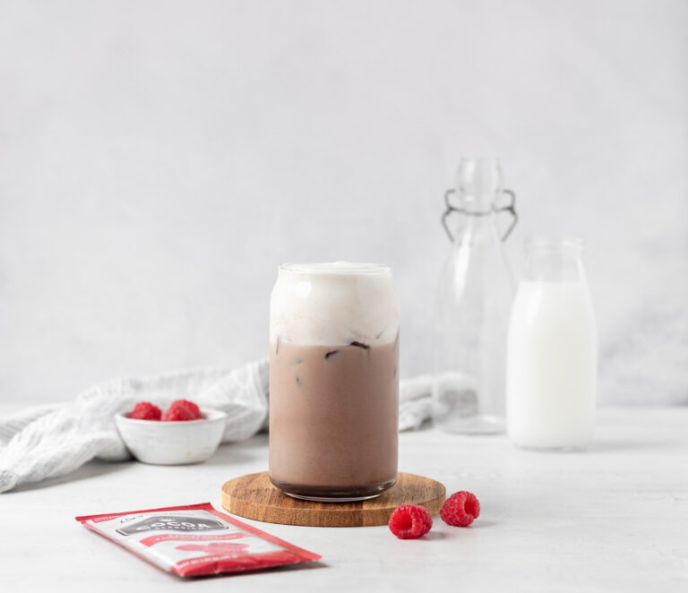 Raspberry Iced Cocoa with Vanilla Bean Cold Foam - Cocoa Classics ...